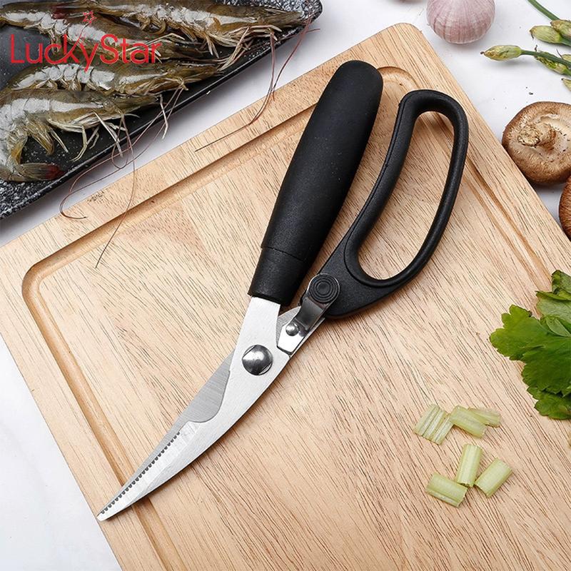 Kitchen multifunctional powerful scissors, stainless steel, fish ...