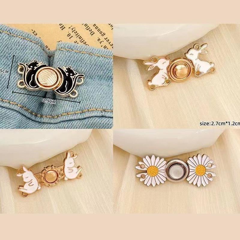 Removable Waist Tightening Buckle Invisible Snap Button Brooch - TikTok ...