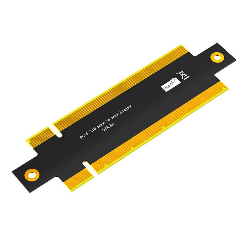 PCI Express 3.0 16X Male to Male Adapter Connector Riser Converter ...