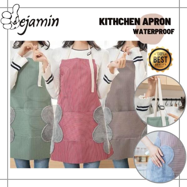 Apron Kitchen Waterproof Oilproof Wipe Hand Apron Woman Work - TikTok ...