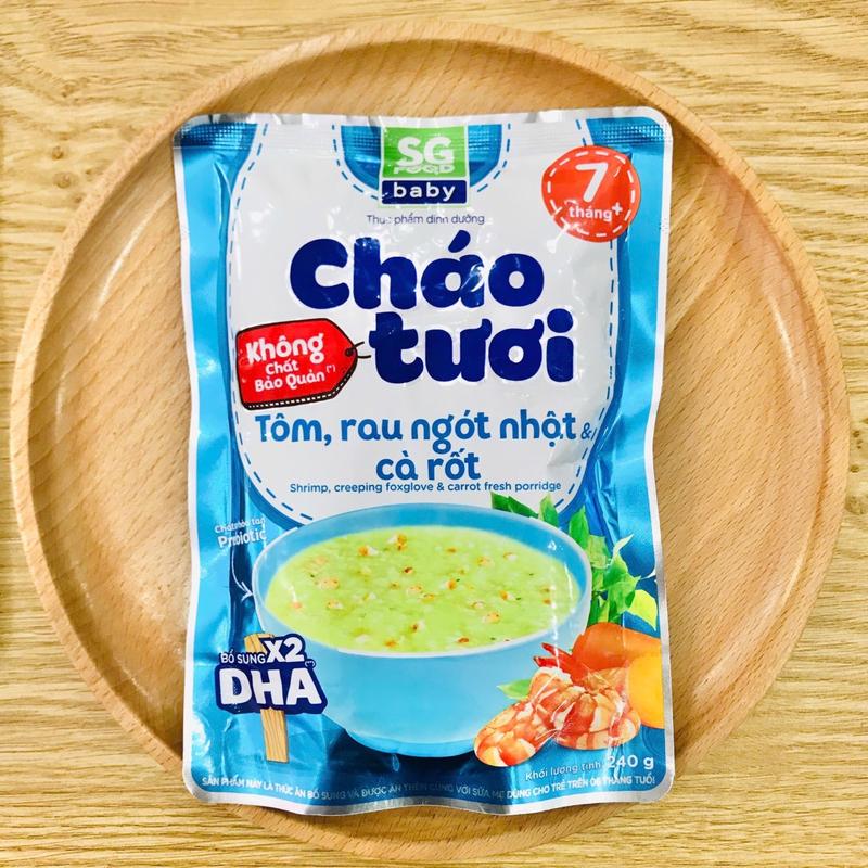 Cháo tươi ăn liền Saigon Food cho bé 7 tháng ăn dặm đồ ăn nh - TikTok ...