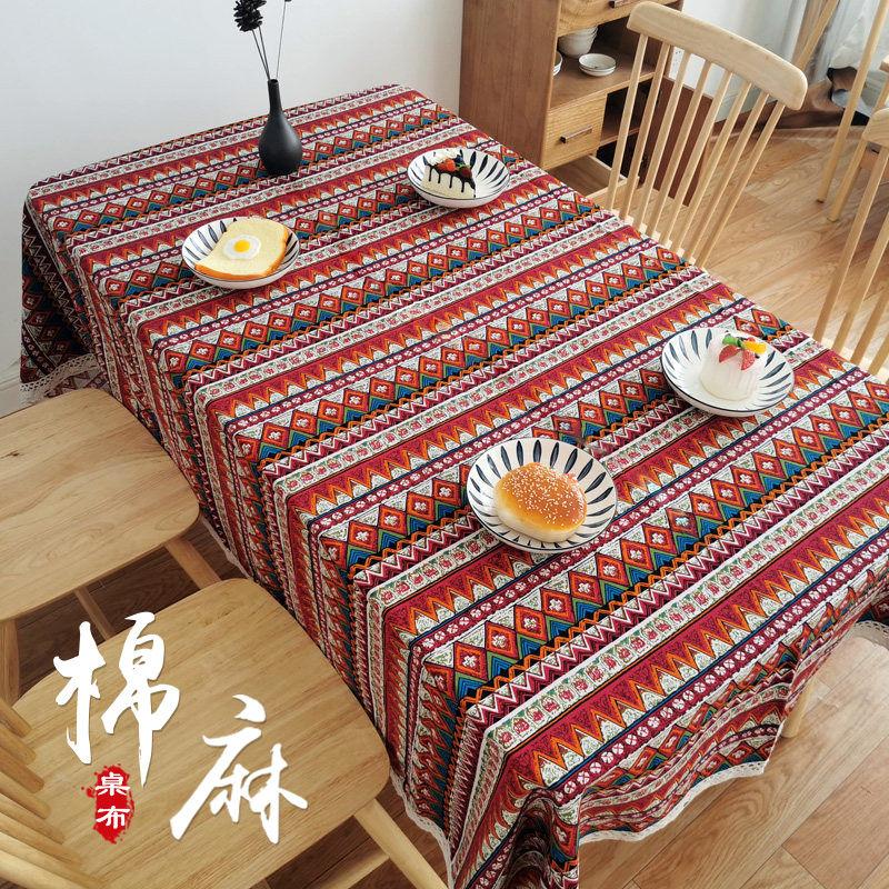 Alas Meja Gaya Bohemia, Bahan Kapas dan Linen, Rekaan Etnik, - TikTok ...