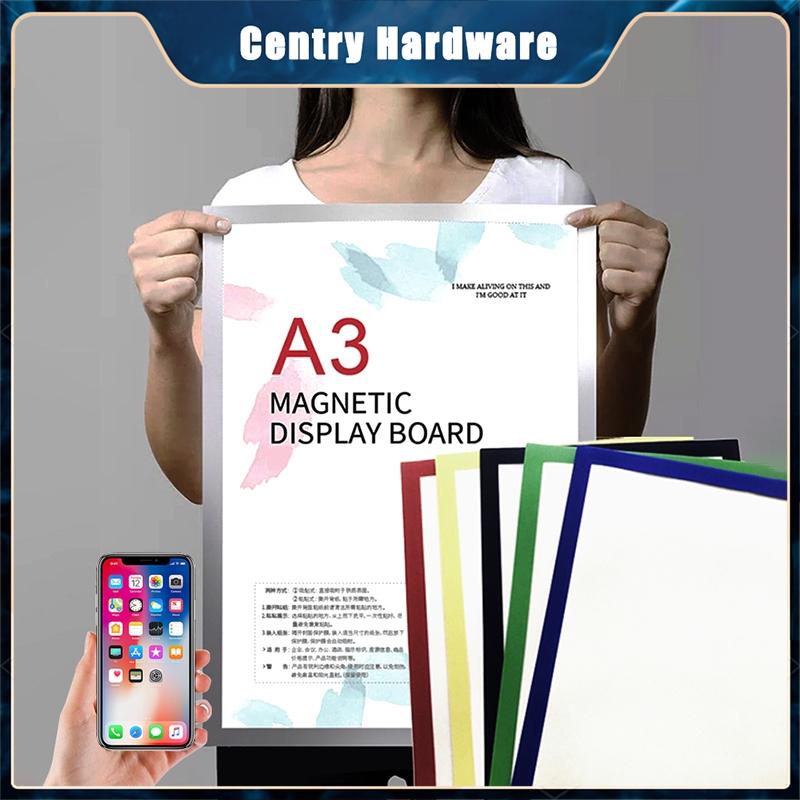 Bingkai Papan Paparan Magnetik, Saiz A3 / A4 / A5 / A6, Pemegang ...