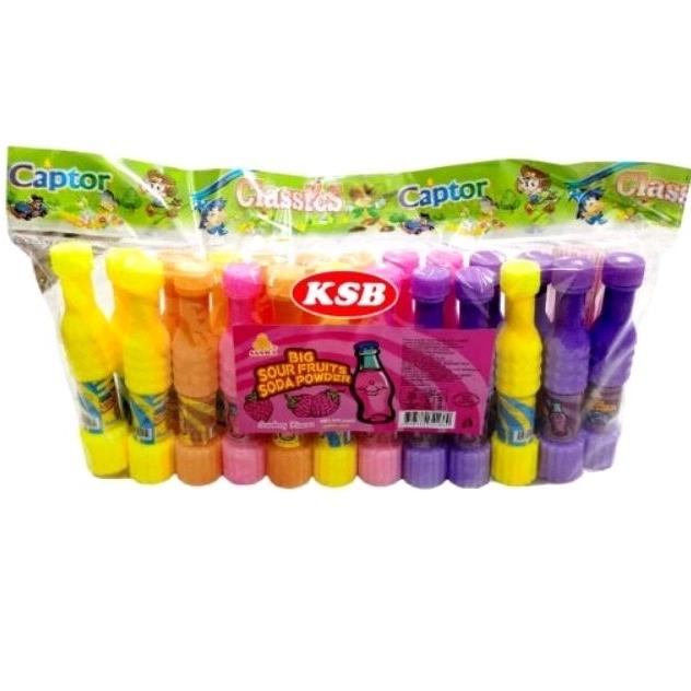 【396g】20pcs+2pcs Sanwa Big Sour Fruits Soda Powder Orange Flavour ...