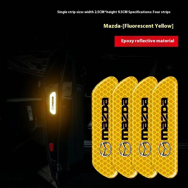 Car reflective stickers warning stickers are suitable for Mazda ...