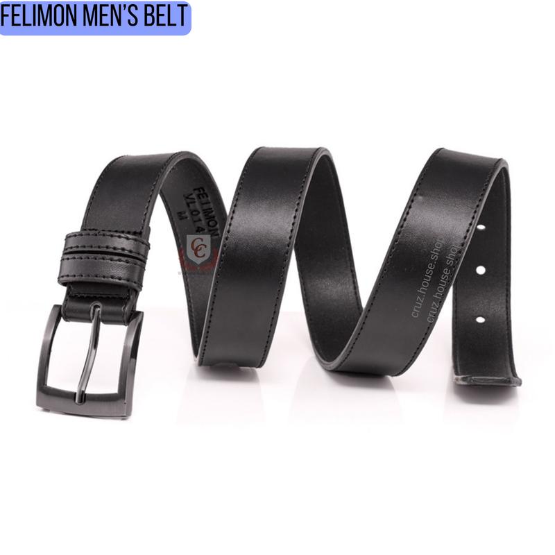 Felimon Natasha Men's Black Casual MMLeather Belt - TikTok Shop Philippines