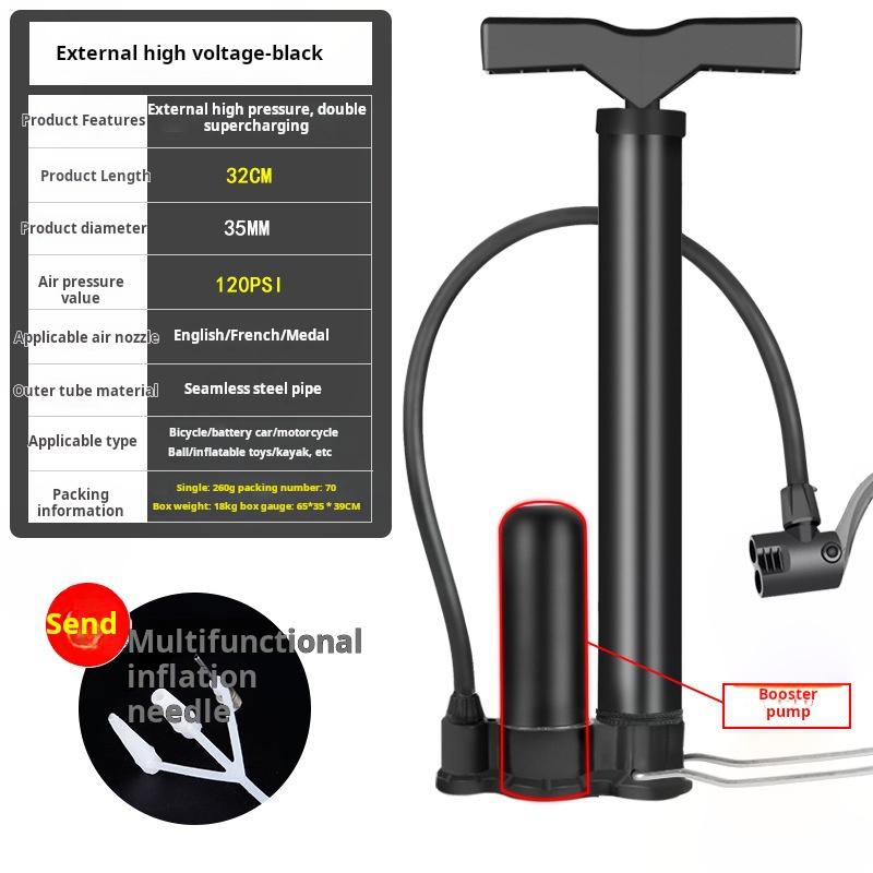 Multifunctional pump high pressure bicycle pump portable pum - TikTok Shop Philippines