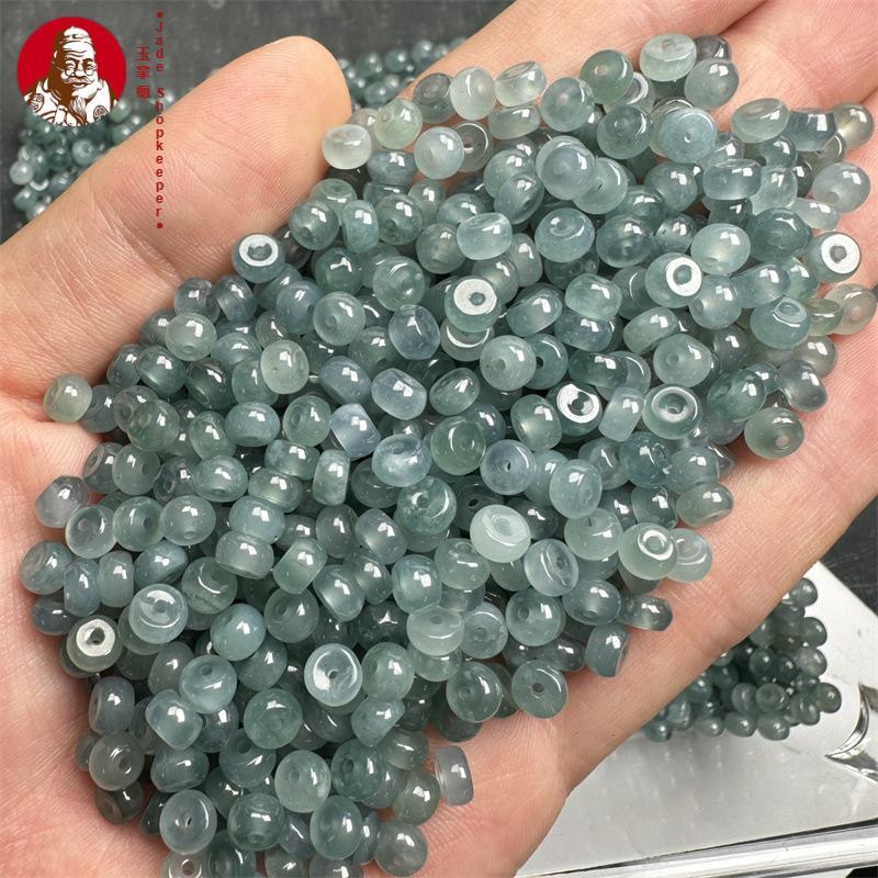 (10 pcs/pack) Natural jadeite product 5x3mm abacus beads ice - TikTok ...