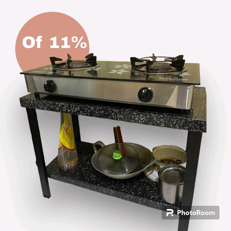 Meja Kompor 2 Tungku Meja Serbaguna Furniture Modern Minimalis - Shop ...