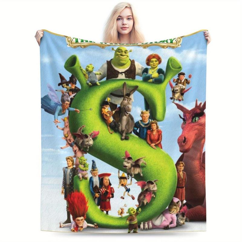 Shrek Family Plush Blanket - Soft and Cozy Flannel Blanket Perfect for ...