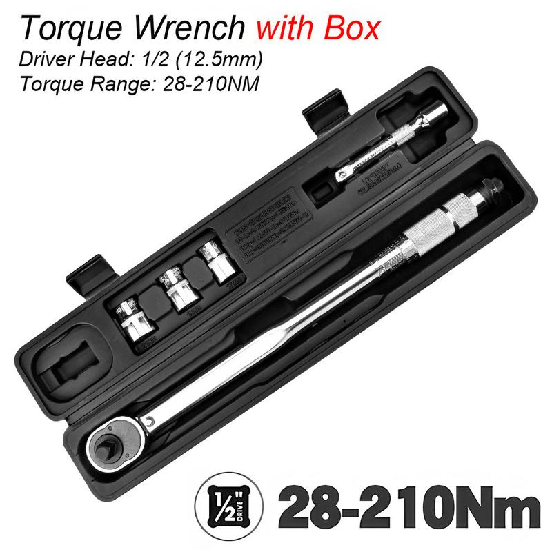 Flyman Torque Wrench Hand Tool Adjustable 1/2" Drive Click Type ...