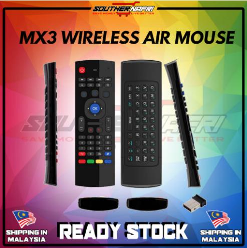 MX3 2.4G Wireless Air Mouse with Keyboard Smart Remote Control - TikTok Shop Malaysia
