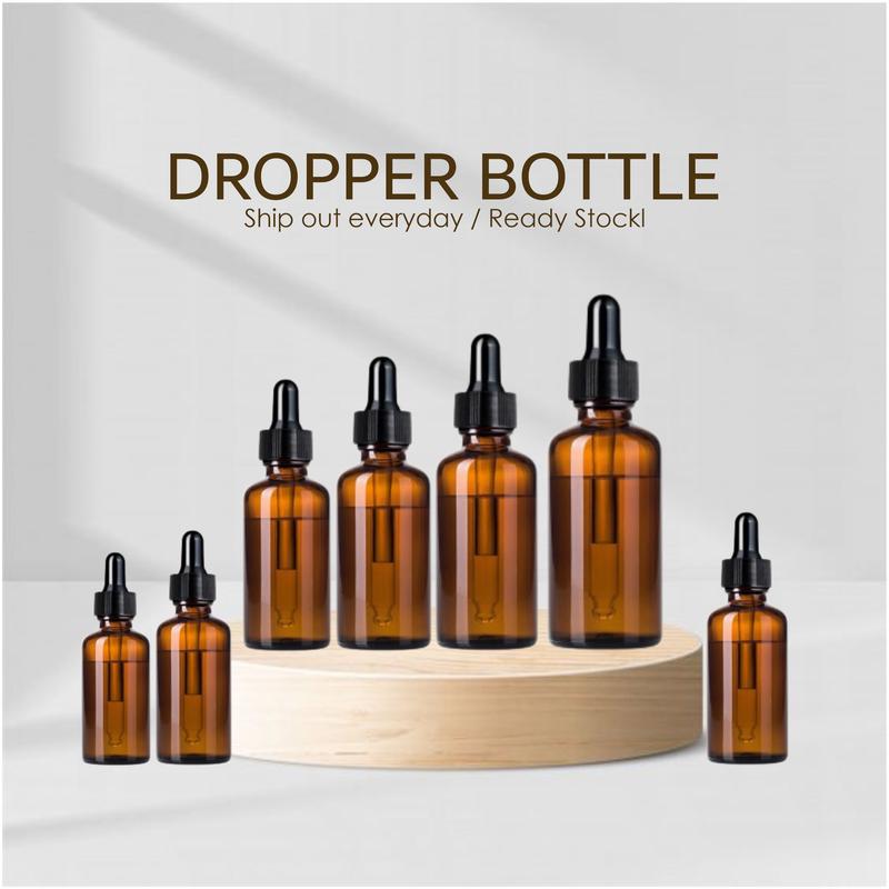 DR Brown Bottle Dropper Glass Cosmetic Packaging Essential Oil - TikTok ...