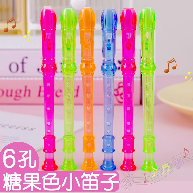 6-Hole Transparent Recorder - Beginner Wind Instrument for Kids ...