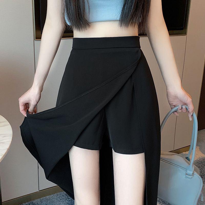 Plus size plump girls high waist irregular pantskirt women's - TikTok ...