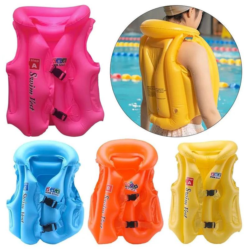 PVC Baby Life Vest Kids Children Floated Inflatable Swimsuit Swim ...