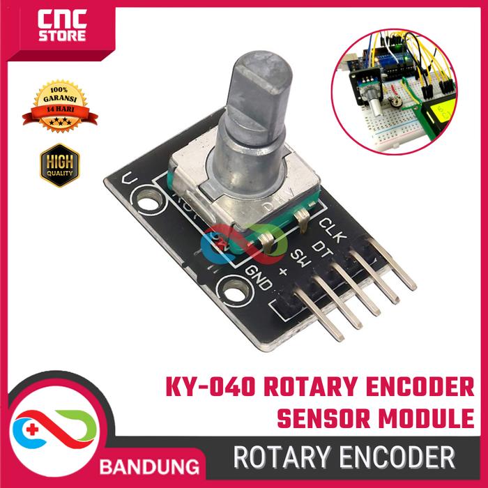 Jual KY-040 Rotary Encoder Sensor Module – Modul Encoder Putar untuk ...