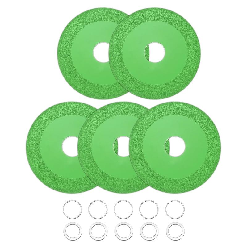 5 Pack 4 Inch Ultra-Thin Glass Cutting Discs with 7/8" Arbor for Angle ...