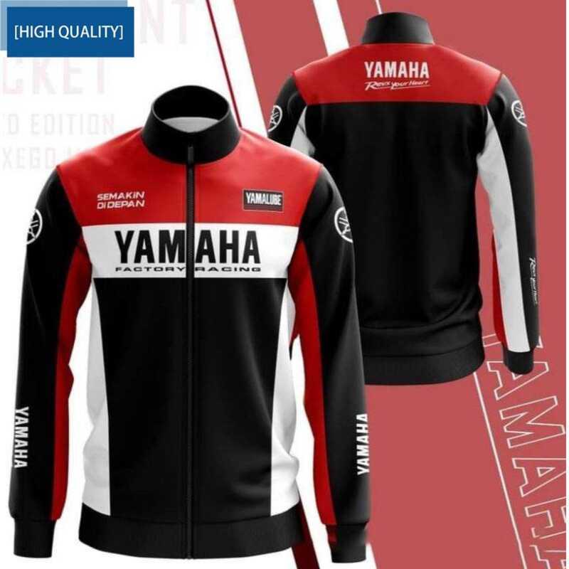 Jaket Turtleneck, Untuk Lelaki, Edisi Khas Yamaha MotoGP, ANF9 - TikTok ...