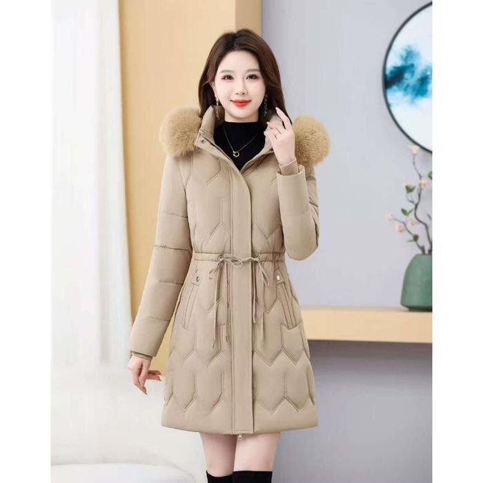 Jual WOMEN WINTER JACKET COAT JAKET PANJANG WANITA MUSIM DINGIN TOPI ...