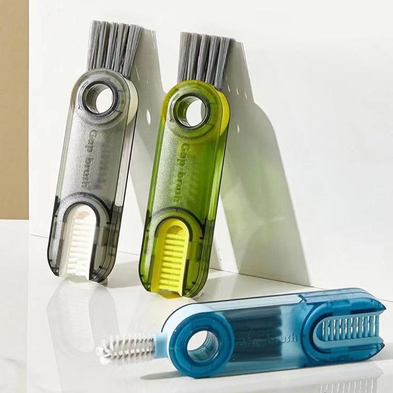 3 In 1 Bottle Gap Cleaner Brush Multifunctional Cup Cleaning Brushes ...