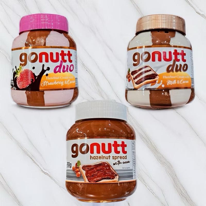 Gonutt Spread 350g - Hazelnut, Strawberry and Milk Flavors - - TikTok ...
