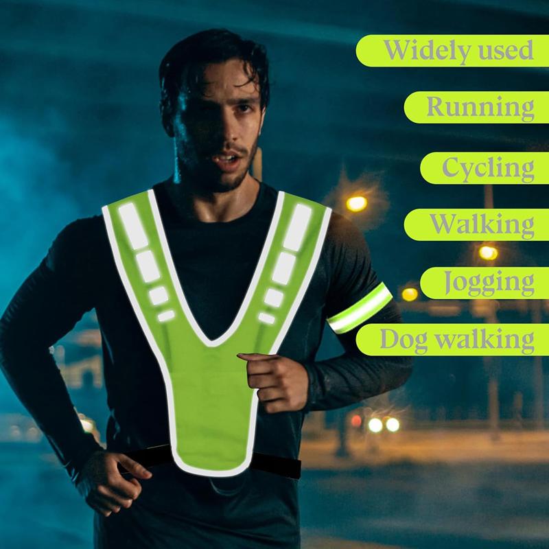 Reflective Running Vest Adjustable High Vis Running Vest Strap - TikTok ...