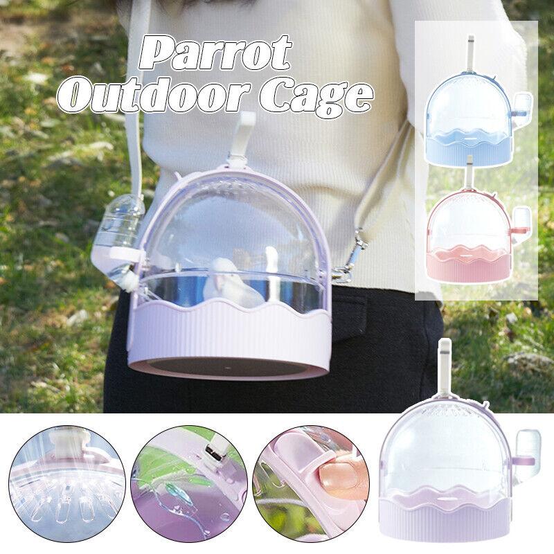 Pet Bird Transport Cage Parrot Outdoor Carrier Cage Breathable - TikTok ...