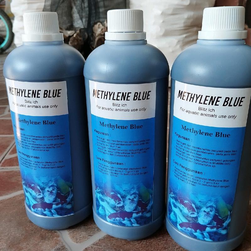 Methylene Blue Obat Biru Penyakit Ikan White Spot 1 Liter - Shop ...