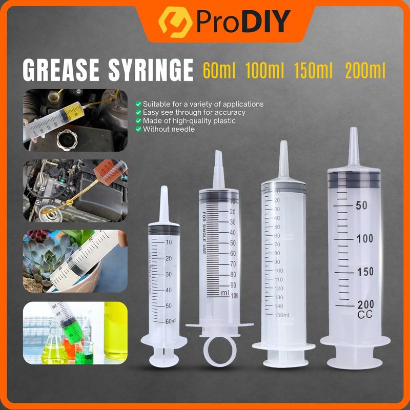 60ml 100ml 150ml 200ml Syringe Grease Syring Individual Packing ...