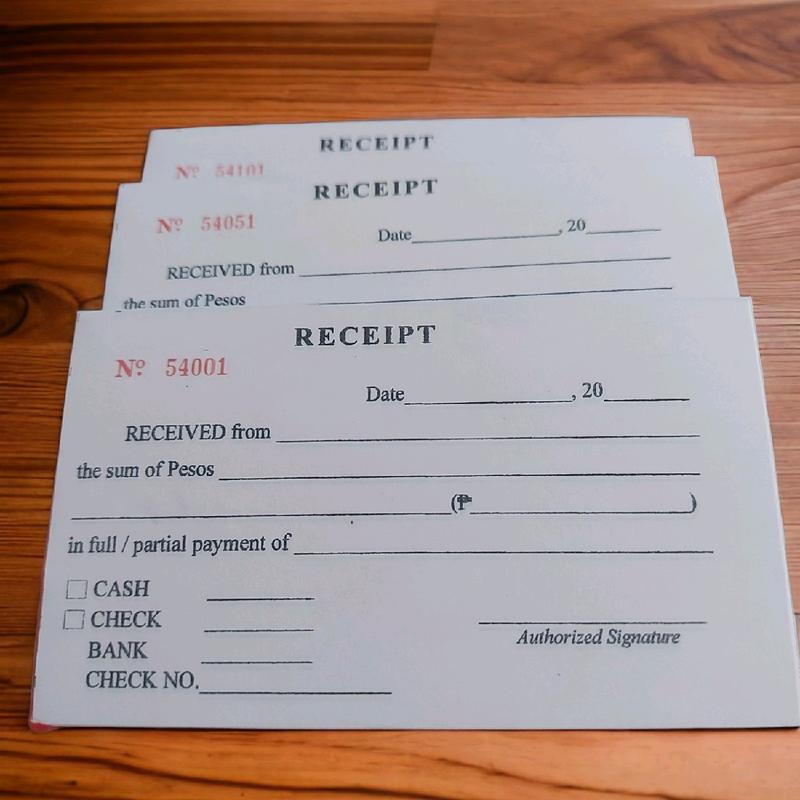 3pads Carbonized Receipt Forms 2ply with serial number - TikTok Shop ...