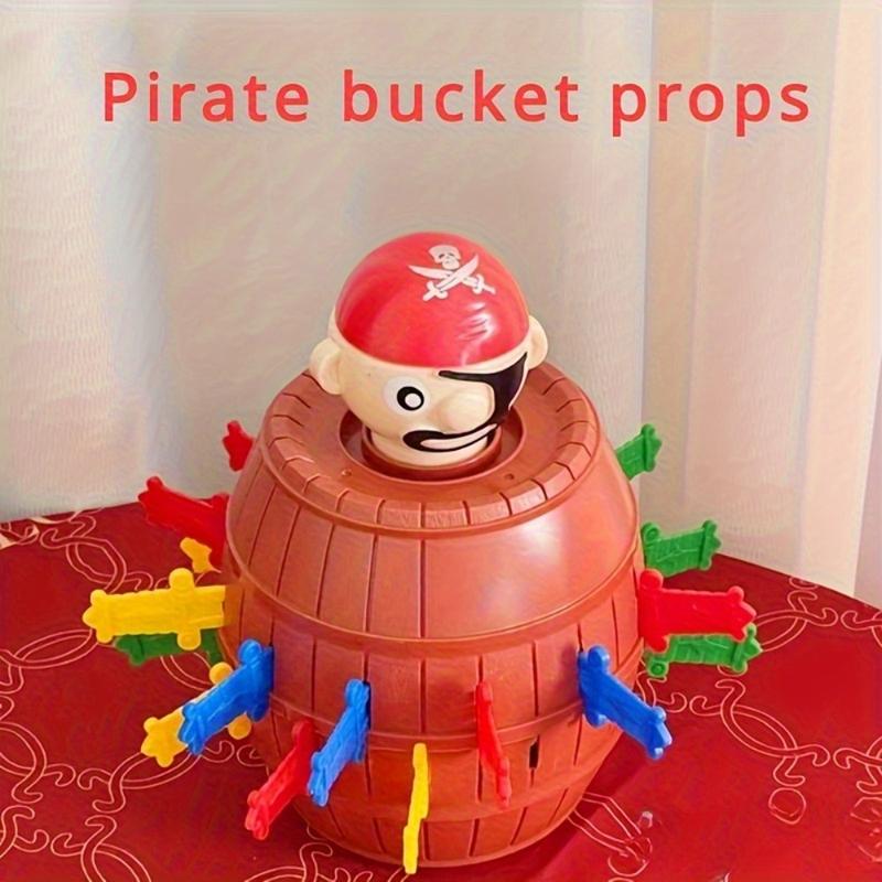 1 One Mini Pirate Bucket Toy with Colorful Sword and Darts Game ...