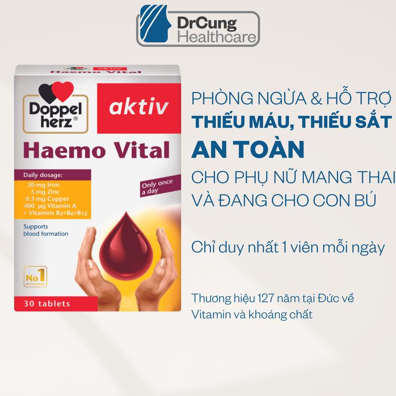 ID1 DOPPEL HERZ HAEMO VITAL hộp 30 Viên bổ sung sắt dành cho - TikTok ...