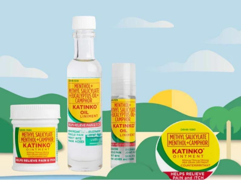 Katinko (Liniment 35ml, Ointment 10grams and 30grams, Stick 10grams ...