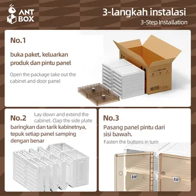ANTBOX ตู้เก็บรองเท้า 2 แถว 20 คู่ กล่องใส่รองเท้า ชั้นวางรองเท้า 10 ชั้นเอนกประสงค์ใส่รองเท้า ...
