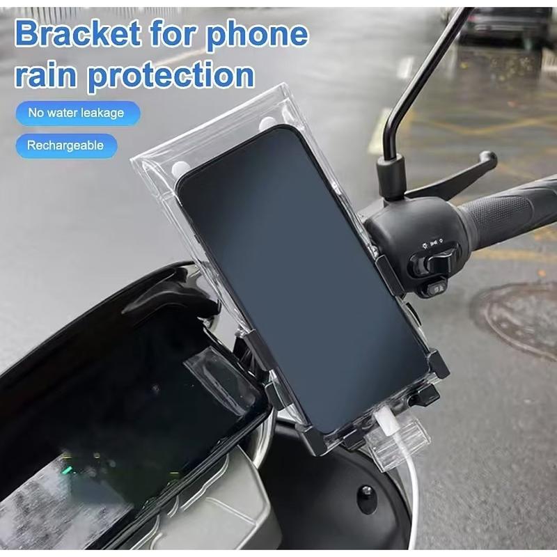 MOTOR WATERPROOF TRANSPARENT PHONE COVERS RAIN PROOF BIKE PHONE ...