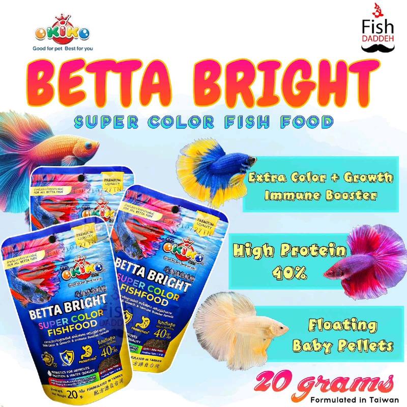 Okiko Betta Bright Fish Food 20g - TikTok Shop Philippines