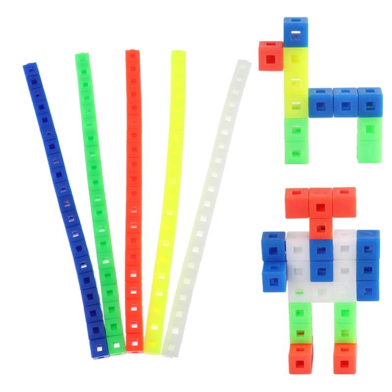 100Pcs Mathematics Linking Cubes Interlocking Counting Block - TikTok ...