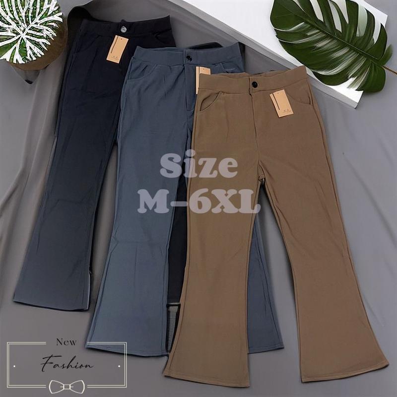9888# Seluar Bootcut Getah / Women Bootcut Long Pants / Stretchable ...