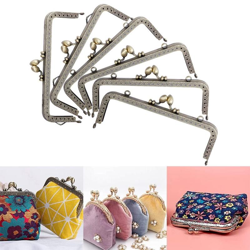 Vintage Pattern Metal Bag Making Bag Frame Buckle DIY Craft Purse ...