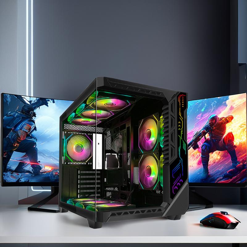 Ocean View ATX Gaming Case 3.0 USB Type-C Optional Computer Case ...