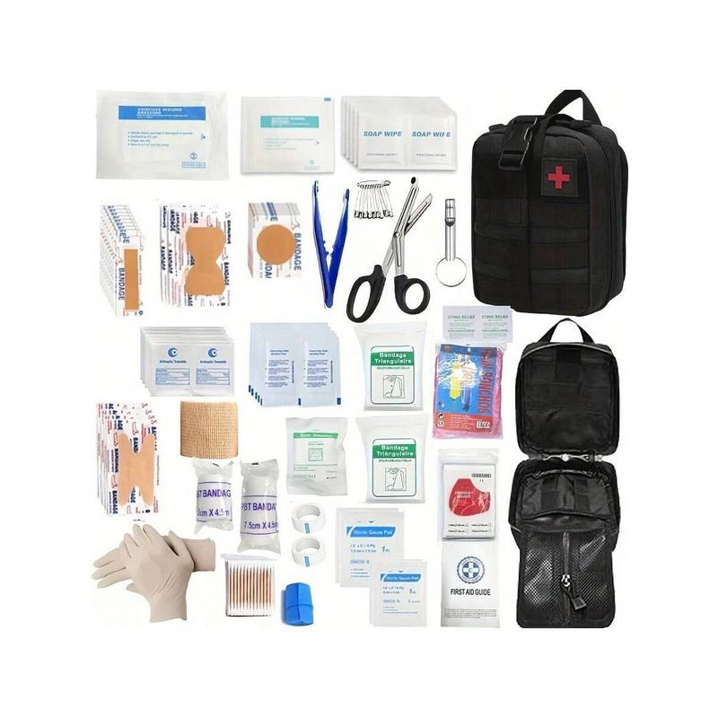 205pcs Small First Aid IFAK Bag, Trauma Kit Military Medical Kits With ...