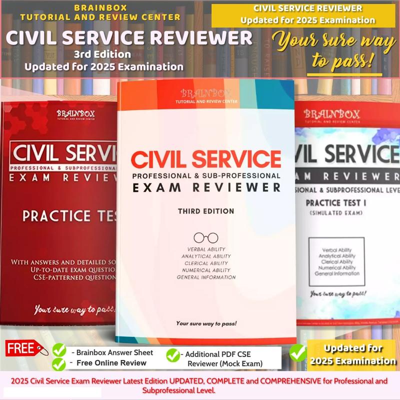 Brainbox Civil Service Reviewer - Updated for 2025 Examination - TikTok ...