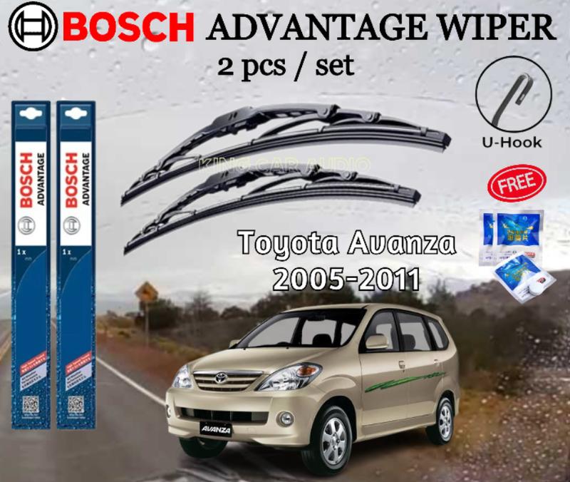 For Toyota Avanza 2005-2011~ 1 Set Original Bosch Advantage Windshield ...