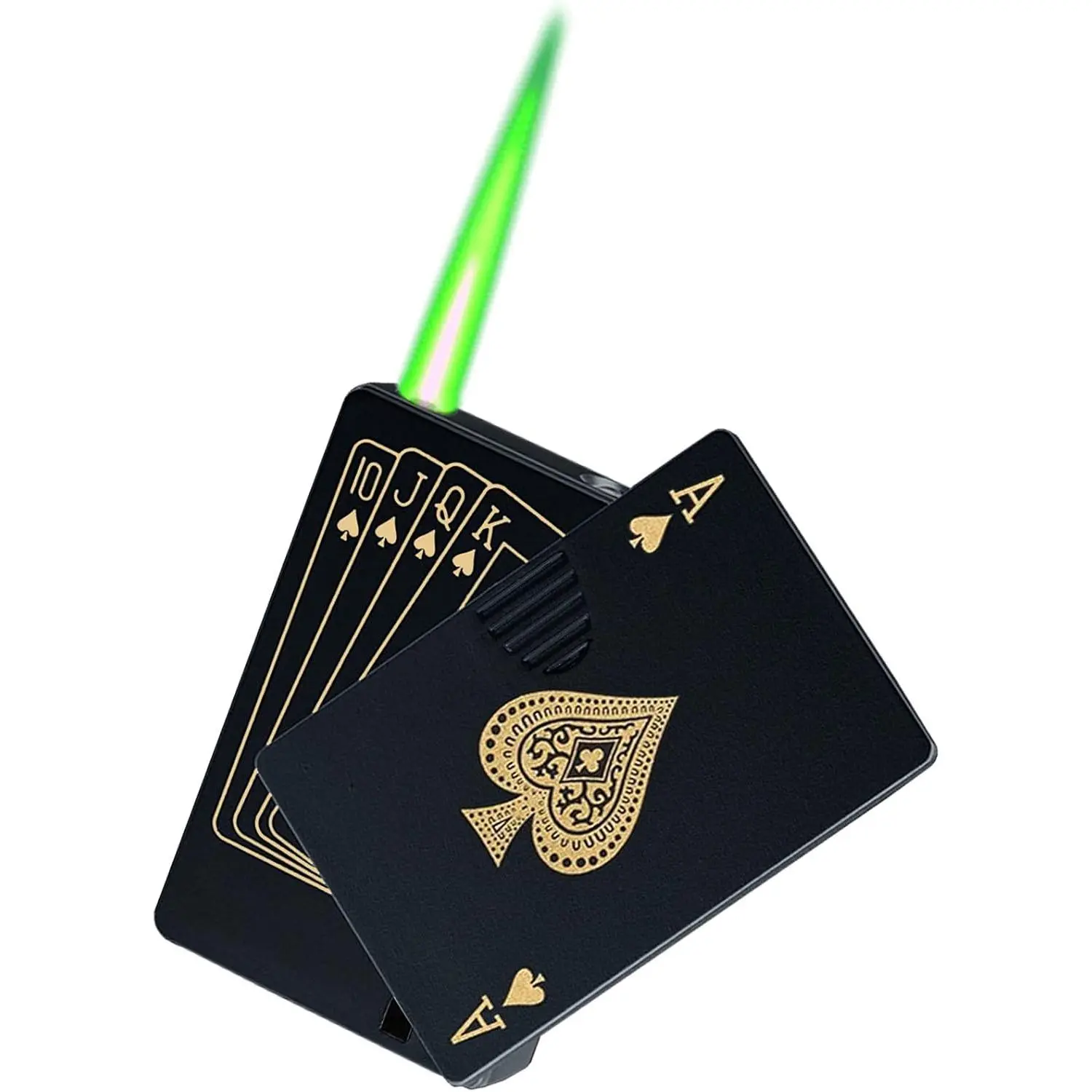 Jet Torch Lighter, Green Flame Ace Card Lighter, Refillable Butane ...