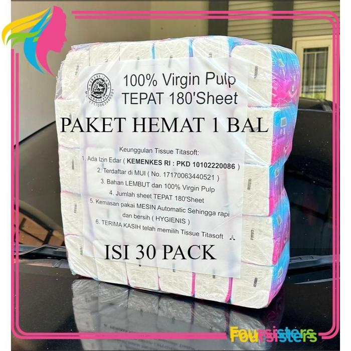 Jual [FS] PAKET HEMAT ! 1 BAL Tisu Tita Soft isi 30Pack Facial Tissue ...