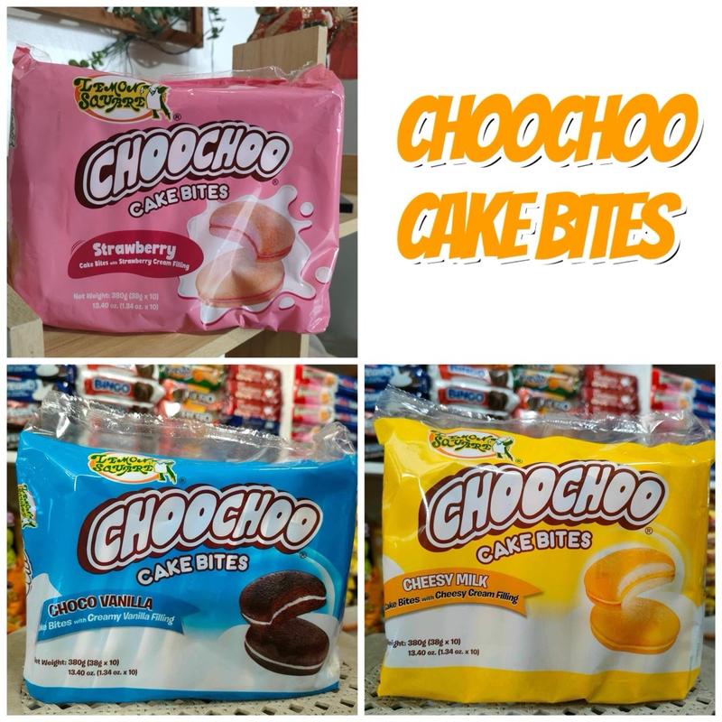 Lemon Square Choochoo Cake Bites Choco Vanilla flavor/Cake Bites ...