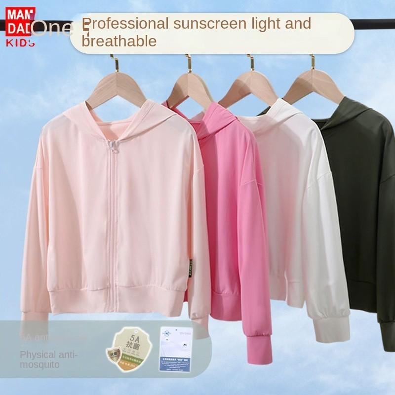 Girls' Summer Thin Sun Protection Clothing UV Protection UPF50 - TikTok ...