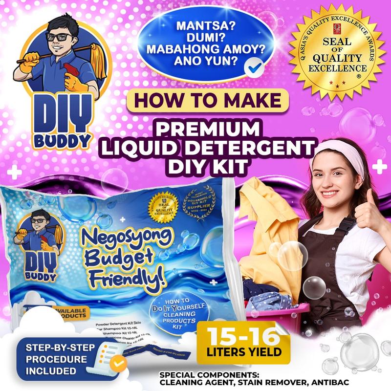 PREMIUM LIQUID DETERGENT DIY KIT - DIY BUDDY Household - TikTok Shop Philippines