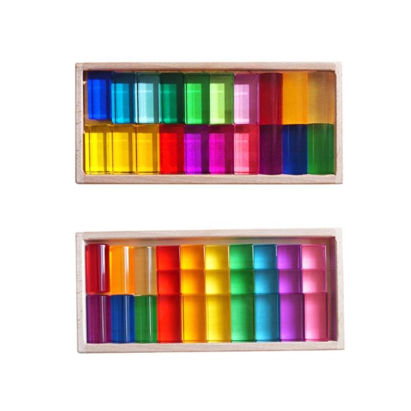 Acrylic Cubes Stacking Toy Smooth Stacking Game for Christma - TikTok ...